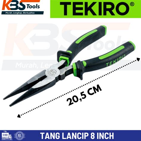 Jual TEKIRO Tang Lancip 8 Chrome Long Nose Pliers 8 Inch TEKIRO