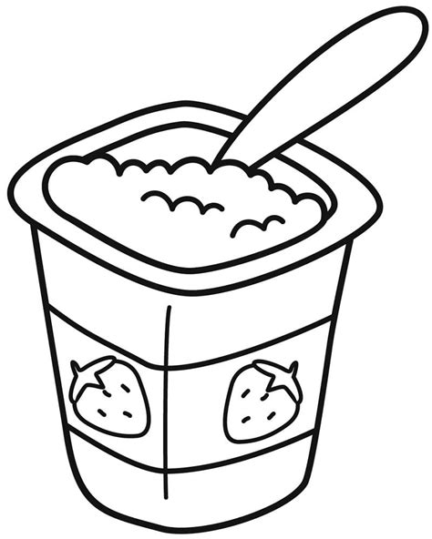 Desenhos De Iogurte Para Colorir E Imprimir Colorironline