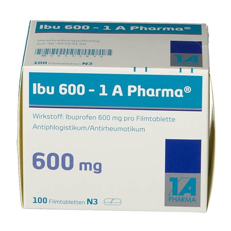 Ibu 600 1a Pharma Filmtabletten Shop Apotheke
