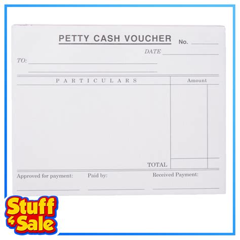 Petty Cash Voucher Sheets Pad Lazada Ph