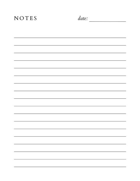 Free And Customizable Notes Templates Off