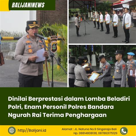 Dinilai Berprestasi Dalam Lomba Beladiri Polri Enam Personil Polres