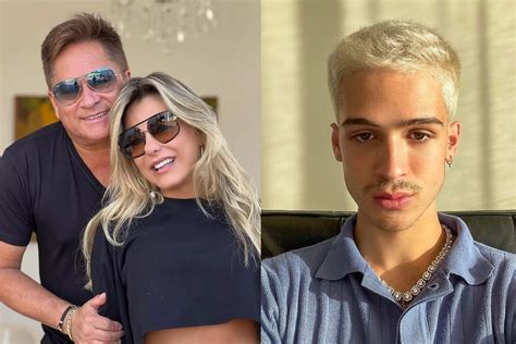 Mulher De Leonardo Mostra Fam Lia Ap S Pol Mica Jo O Guilherme