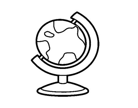 Dibujo De Globo Terr Queo Para Colorear Dibujos Net