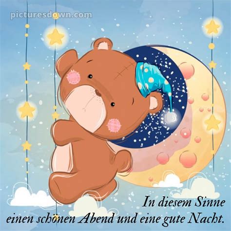 Schönen mittwoch abend und später eine gute nacht Teddy picturesdown