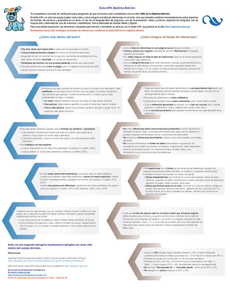 APA 7ma Edición reglas para citar ï Cita solo obras que hayas leÌdo