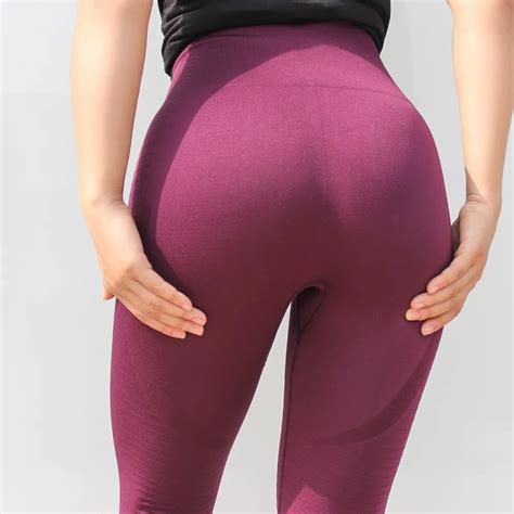 Sports Leggings High Waist Push Up Elastic Fitness Leggings Women Sexy Gym Pants Bodybuilding