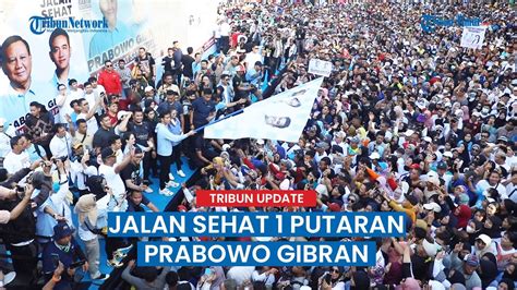 Peserta Jalan Sehat Satu Putaran Gibran Mencapai Youtube