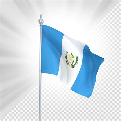 Premium PSD Guatemala Flag 3d Render