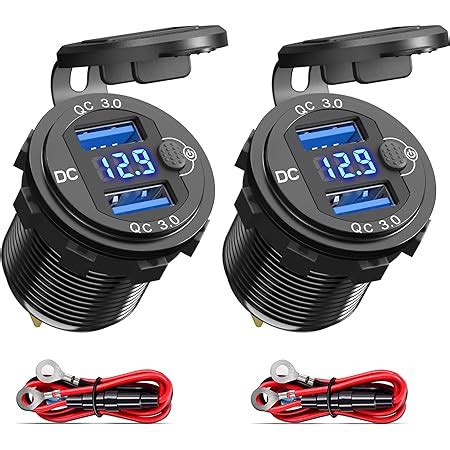 QC 3 0 USB Auto Steckdose KFZ Ladegerät mit Zwei Quick Charge 3 0