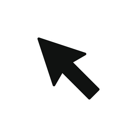 Arrow Cursor Icon Isolated On White Background Vector Art At
