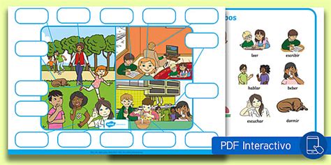 PDF Interactivo Los Verbos Hecho Por Educadores Twinkl