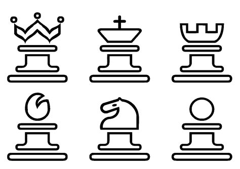 Dibujo De Piezas De Ajedrez Para Colorear Gratis Dibujos Para