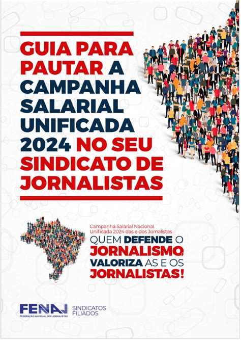 FENAJ lança Guia da Campanha Salarial Nacional Unificada dos