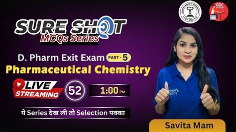 Exit Exam Sure Shot Mcq S Series D Pharma Live Class