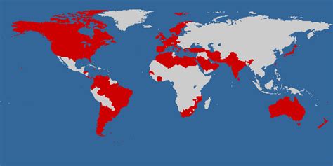 Map Of Most Visited Countries In The World Infographics Bank2home