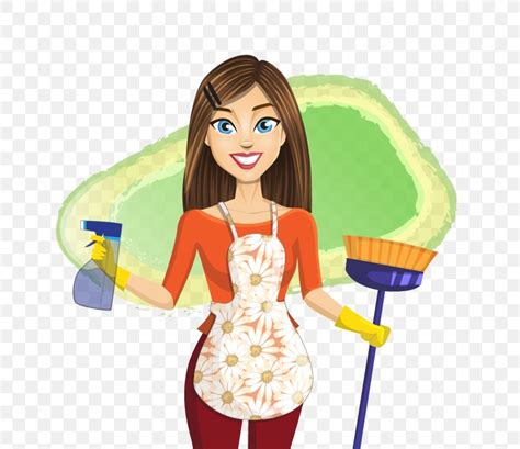 Housekeeping Maid Housekeeper Clip Art PNG 745x708px Watercolor