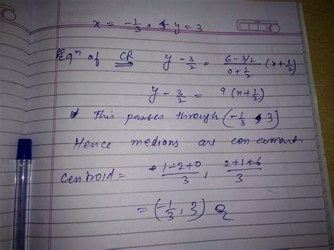 find the sum of the coordinates of the centroid of the triangle whose angular points are 3 5
