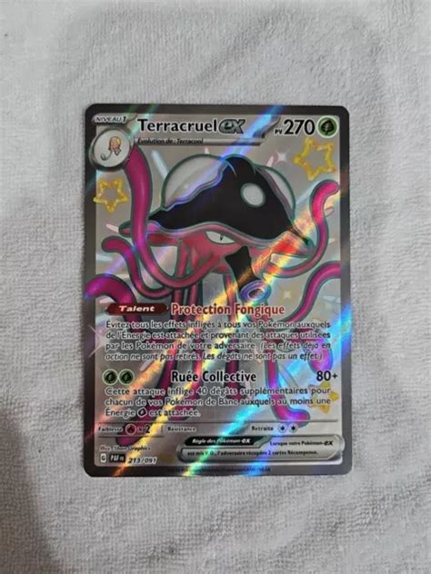CARTE POKÉMON TERRACRUEL Ex Full Art 213 091 PAF Fr Neuve EUR 1 00