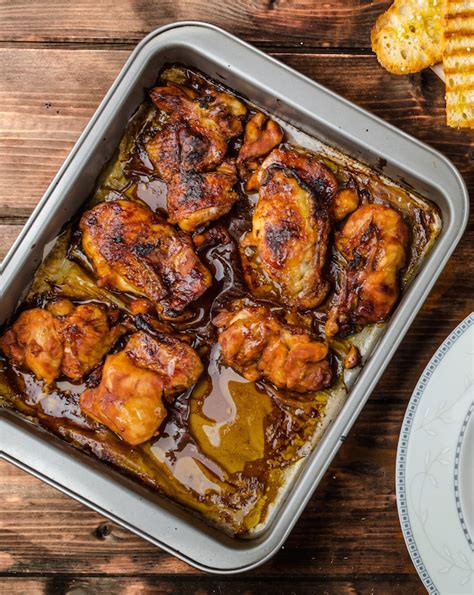 Cuisses de poulet rôties au miel