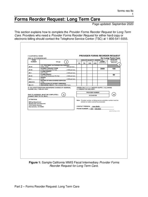 Fillable Online Filessysdev Medi Cal Ca GovformsreoltcForms Reorder