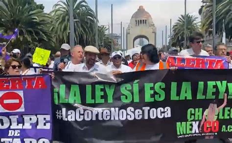 La Corte No Se Toca Marcha En Defensa De La Scjn Y La Ministra Norma