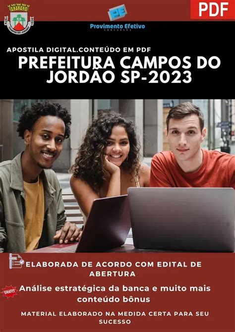 Provimento Efetivo Concursos Apostila Pref Campos do Jordão SP
