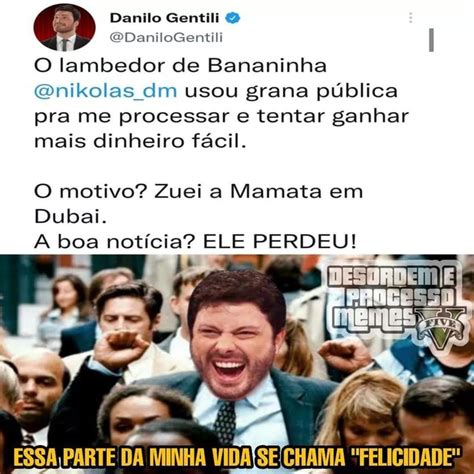 Bom demais ver político tomando no kool admbaiano Danilo Gentili