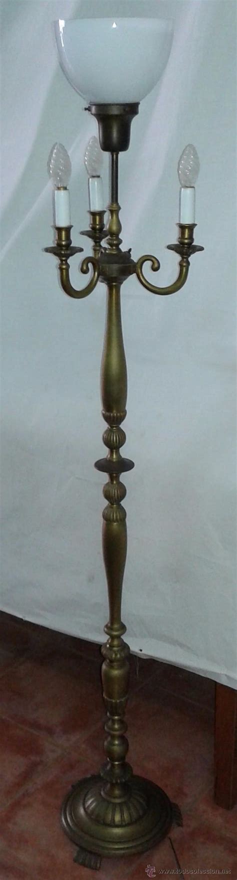 lámpara de pie en bronce mediados del siglo xx Comprar Lámparas