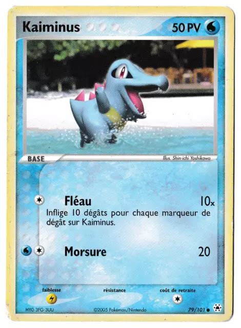 CARTE POKÉMON KAIMINUS 79 101 Légendes Oubliées Bloc EX FR EUR 1 00