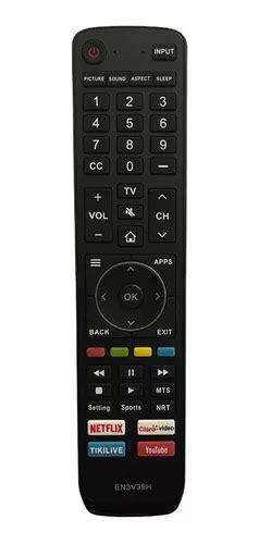 Control Remoto Para Pantalla Hisense Smart Tv K En V H