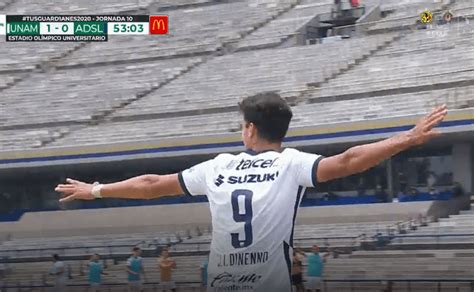 Juan Ignacio Dinenno Marca El Segundo Para Pumas Ante San Luis