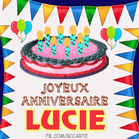 Joyeux Anniversaire LUCIE HBDAY ART FR