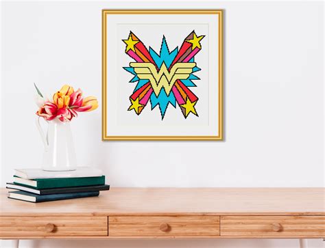 Wonder Woman Cross Stitch Pattern DC Comics Heroes Cross Etsy