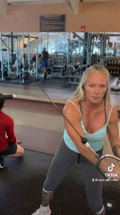 Gladiators Zap Star Raye Hollitt Wows In Sweaty Gym Video 27 Years