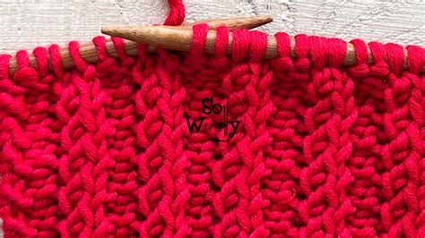How To Knit A One Row Stitch Pattern For Scarves Reversible And It