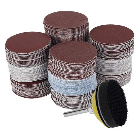 Lot De 240 Disques Abrasifs De 5 1 Cm Grain 60 3000 Avec 1 Support De