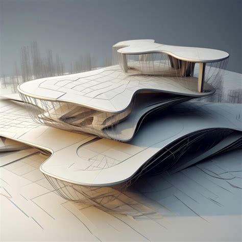 Premium AI Image Architectural Design Hand Draft Sketches
