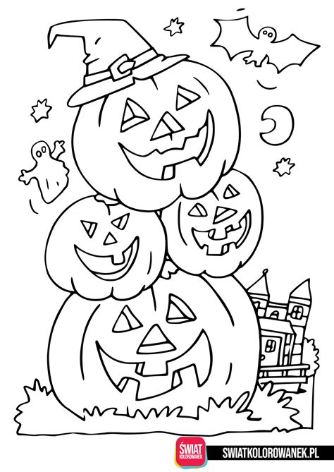 Kolorowanki Dynie Na Halloween Darmowe Kolorowanki Do Druku