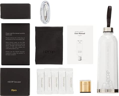 H2CAP Plus Gold Set Pack 1 102 in Máquina de generador de agua rica