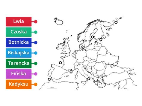 Zatoki Europy Labelled Diagram
