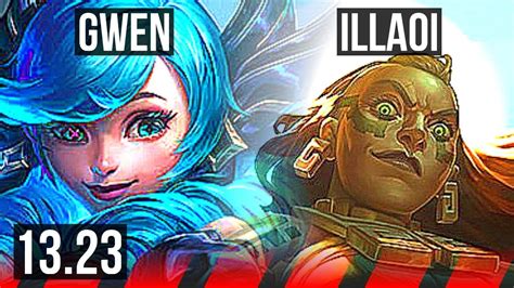 GWEN Vs ILLAOI TOP 9 Solo Kills 16 3 11 Legendary KR Master