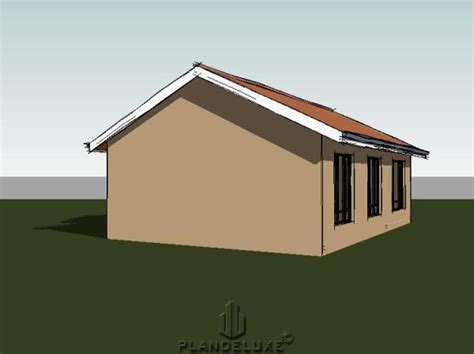 Low Cost 2 Bedroom House Plan 70sqm Floor Plan Plandeluxe