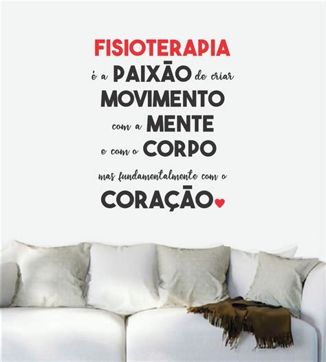 Adesivo Frase Fisioterapia Paixão Artella Store