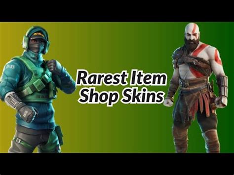 Rarest Fortnite Item Shop Skins June Youtube