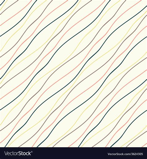 Seamless Pattern With Wavy Lines Royalty Free Vector Image