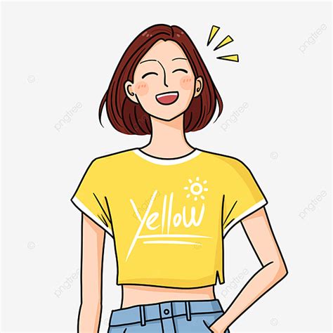 Naked Girl Clipart PNG Images Original Hand Painted Sunshine Vitality