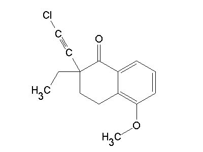 2 Chloroethynyl 2 Ethyl 5 Methoxy 3 4 Dihydro 1 2H Naphthalenone