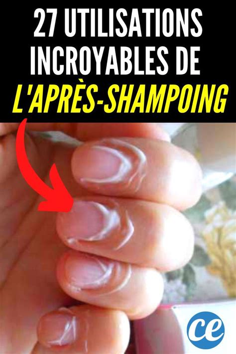 Laprès shampoing Ce n est pas seulement pour les cheveux Il