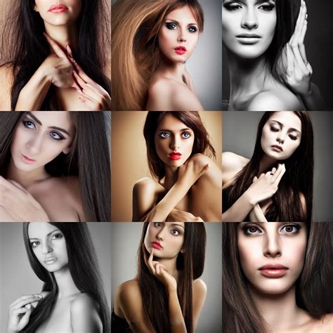 Female Hairstyles Various Colors Caucasian Fashion Stable Diffusion